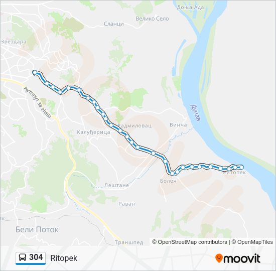 304 Route: Schedules, Stops & Maps - Ritopek (Updated)