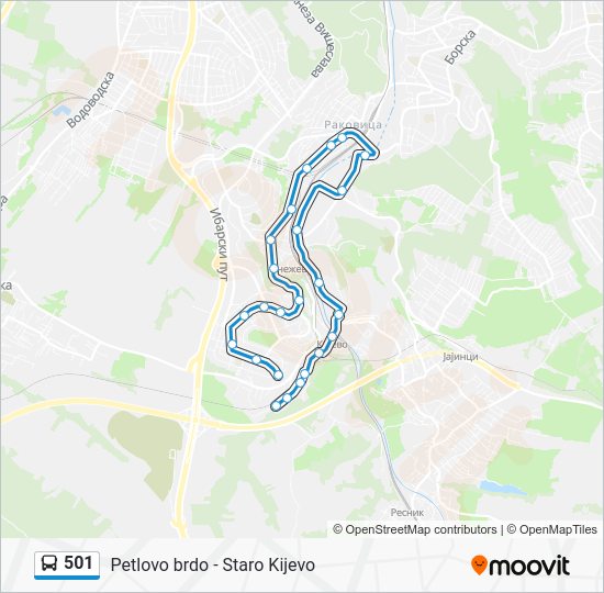501 Route: Schedules, Stops & Maps - Staro Kijevo (Updated)