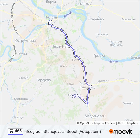 465 Route: Schedules, Stops & Maps - Sopot (Updated)