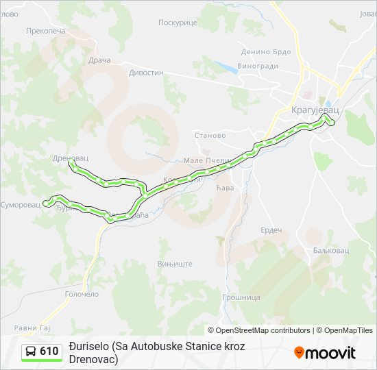 610 Route: Schedules, Stops & Maps - Đuriselo (Sa Autobuske Stanice ...