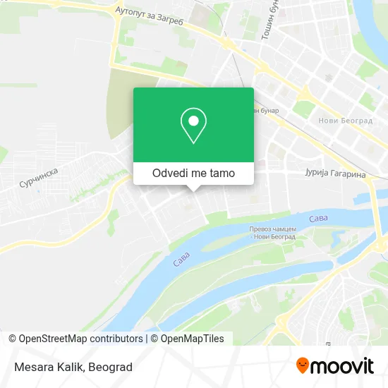 Kako doći do Mesara Kalik u Novi Beograd pomoću autobus, voz ili Trolejbus?