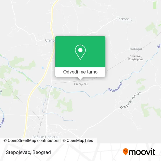 Kako doći do Stepojevac u Lazarevac pomoću autobus ili voz?