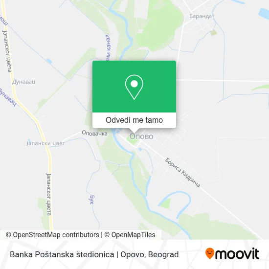 Kako doći do Banka Poštanska štedionica | Opovo pomoću autobus?
