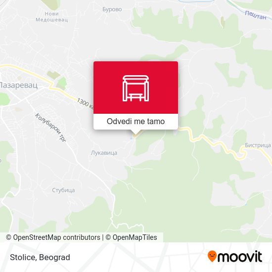 Kako doći do Stolice u Lazarevac pomoću autobus?