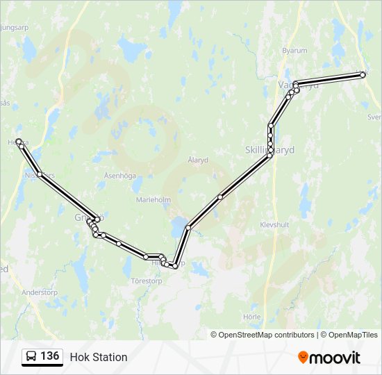 136 Route: Schedules, Stops & Maps - Hok Station (Updated)