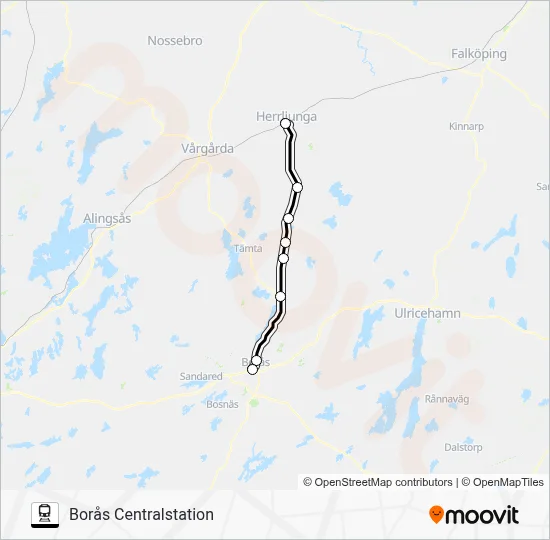 HERRLJUNGA STATION BORÅS CENTRALSTATION Route: Schedules, Stops & Maps ...