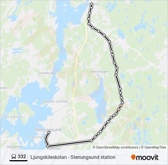 332 Route: Schedules, Stops & Maps - Stenungsund Station (Updated)