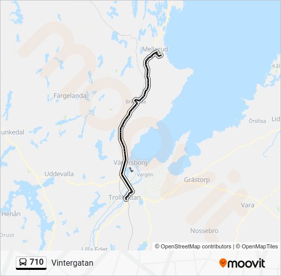 710 Route: Schedules, Stops & Maps - Vintergatan (Updated)