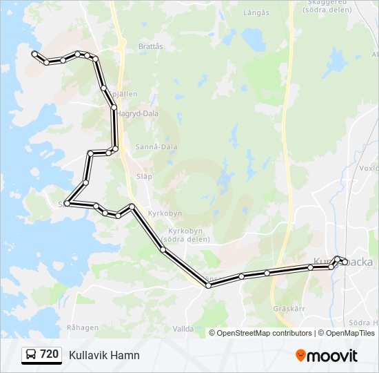 720 Route: Schedules, Stops & Maps - Kullavik Hamn (Updated)