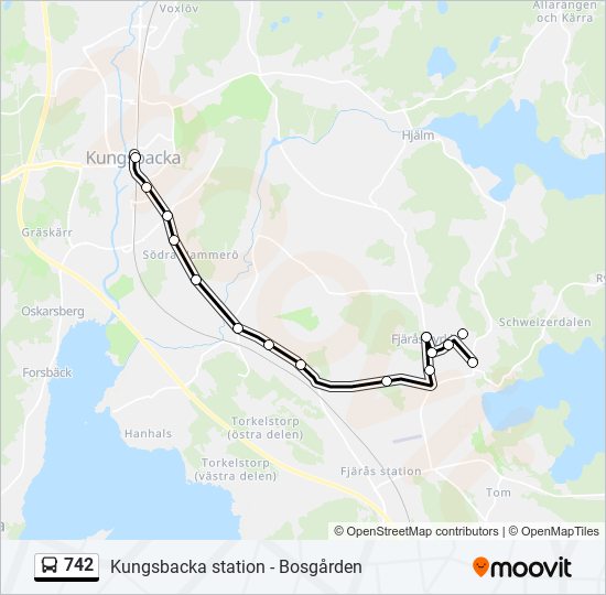 742 Route: Schedules, Stops & Maps - Fjärås Bräckaskolan (Updated)