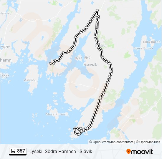 857 Rutt: Tidtabeller, Hållplatser & Kartor - Lysekil Sjukhus (Uppdaterat)