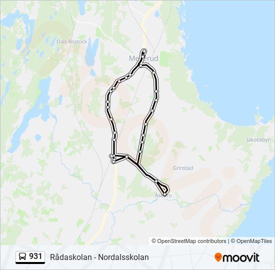 931 Route: Schedules, Stops & Maps - Nordalsskolan (Updated)