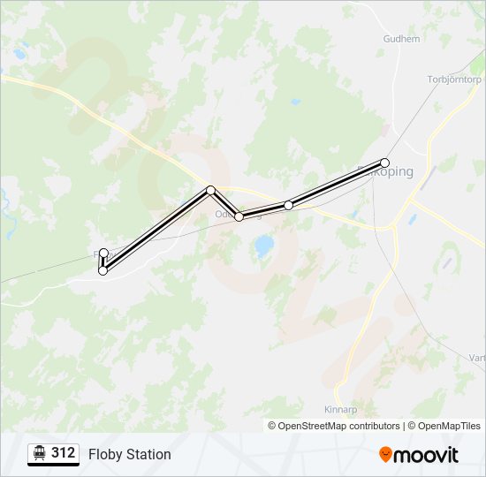312 Route: Schedules, Stops & Maps - Floby Station (Updated)