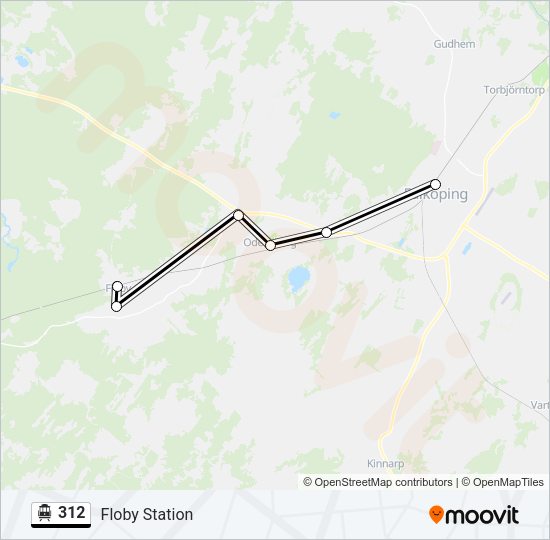 312 Route: Schedules, Stops & Maps - Floby Station (Updated)
