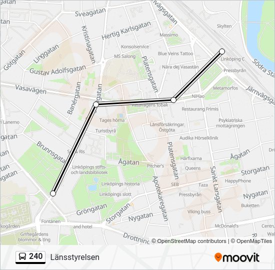 240 Route: Schedules, Stops & Maps - Länsstyrelsen (Updated)