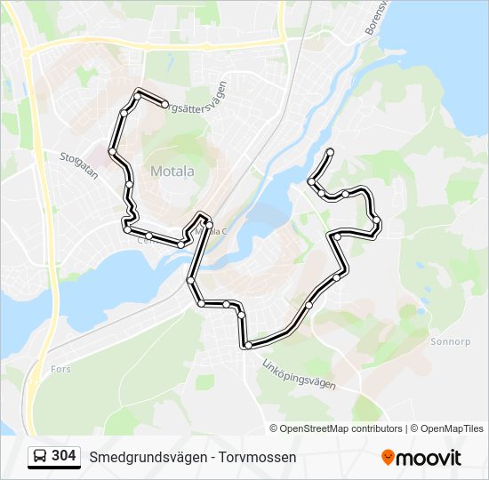 304 Route: Schedules, Stops & Maps - Smedgrundsvägen (Updated)