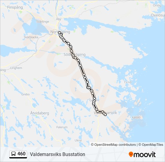 460 Route: Schedules, Stops & Maps - Valdemarsviks Busstation (Updated)