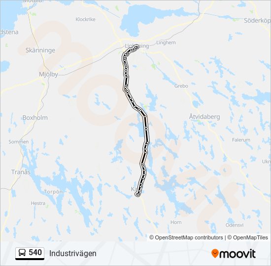540 Route: Schedules, Stops & Maps - Industrivägen (Updated)