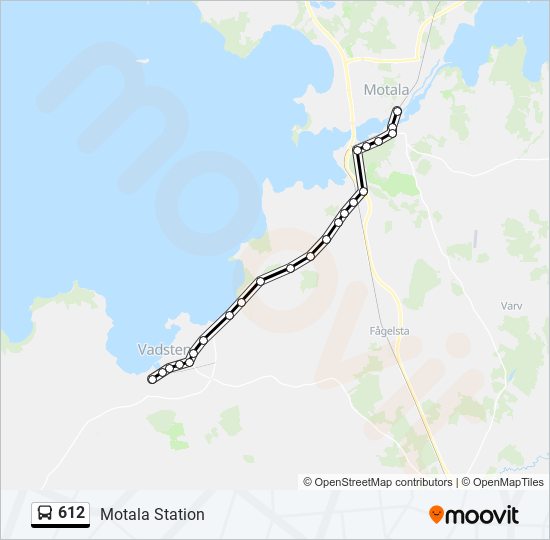 612 Route: Schedules, Stops & Maps - Motala Station (Updated)