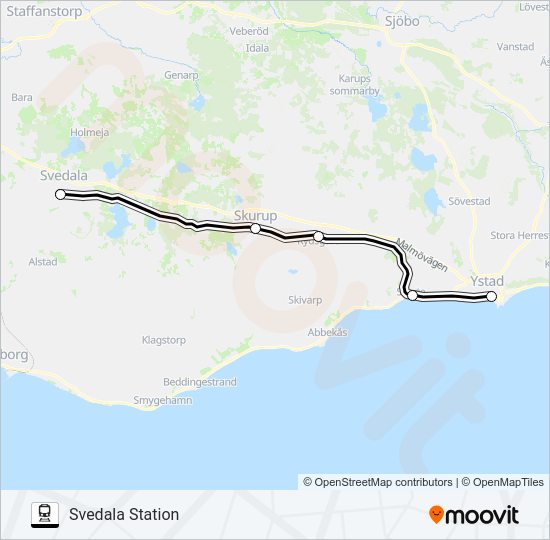 pågatågen Route: Schedules, Stops & Maps - Svedala Station (Updated)