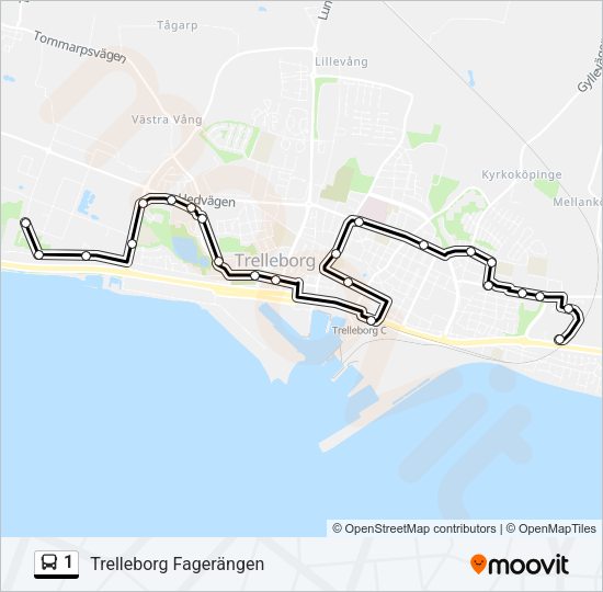 1 Route: Schedules, Stops & Maps - Trelleborg Fagerängen (Updated)