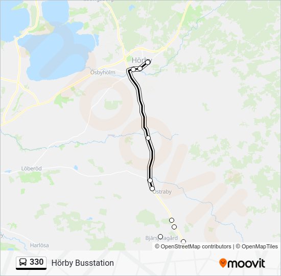 330 Route: Schedules, Stops & Maps - Hörby Busstation (Updated)