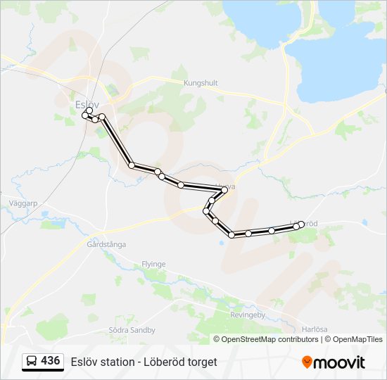 436 Route: Schedules, Stops & Maps - Löberöd Torget (Updated)