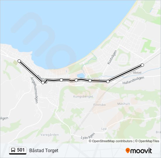 501 Route: Schedules, Stops & Maps - Båstad Torget (Updated)