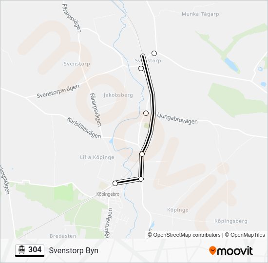 304 Route: Schedules, Stops & Maps - Svenstorp Byn (Updated)