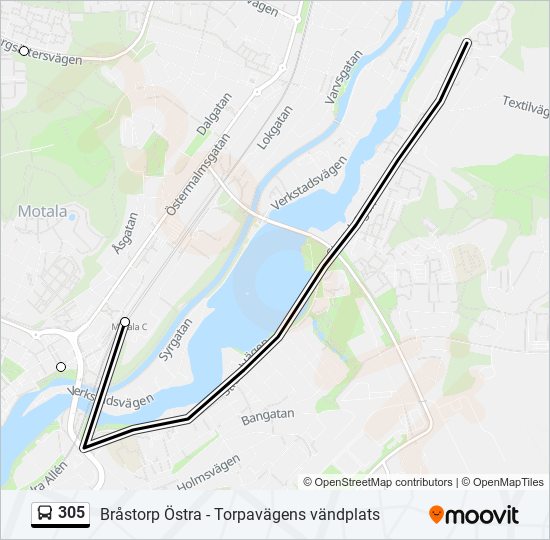 305 Route: Schedules, Stops & Maps - Motala Station (Updated)