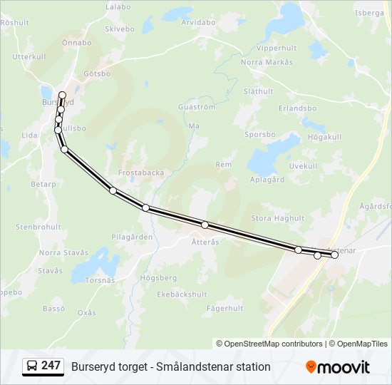 247 Route: Schedules, Stops & Maps - Burseryd Torget (Updated)