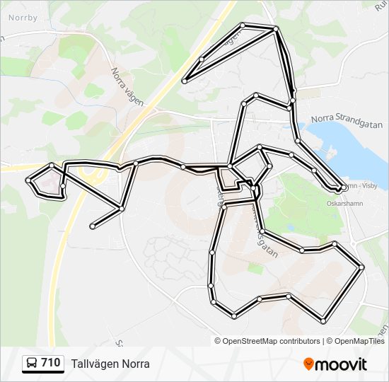 710 Route: Schedules, Stops & Maps - Tallvägen Norra (Updated)