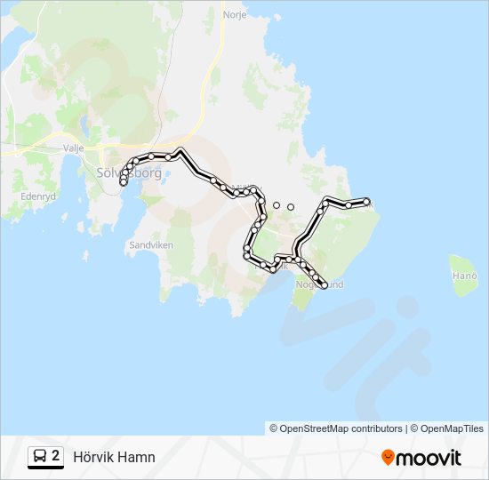 2 Route: Schedules, Stops & Maps - Hörvik Hamn (Updated)