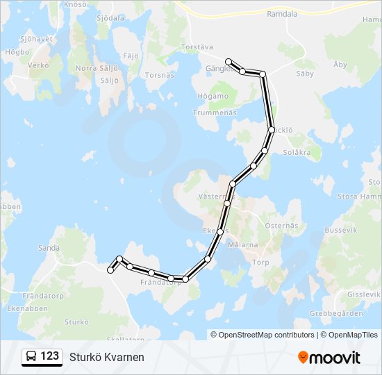 123 Route: Schedules, Stops & Maps - Sturkö Kvarnen (Updated)
