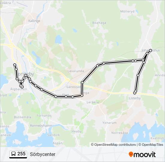 255 Route: Schedules, Stops & Maps - Sörbycenter (Updated)
