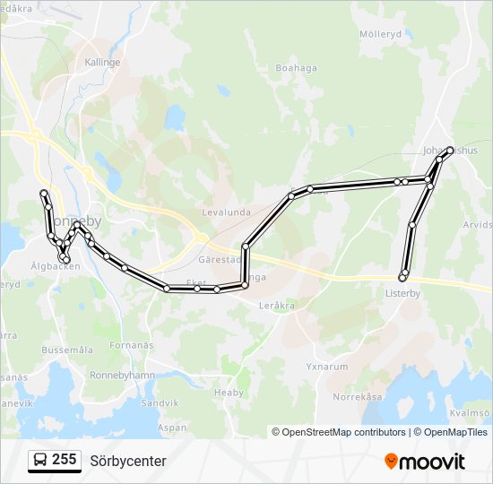 255 Route: Schedules, Stops & Maps - Sörbycenter (Updated)
