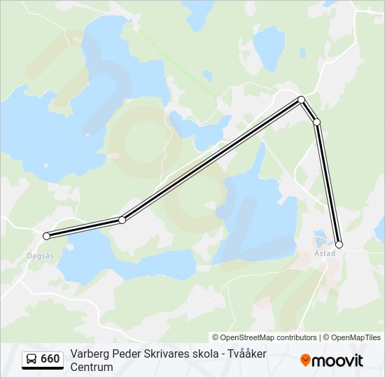 660 Route: Schedules, Stops & Maps - Ästad (Updated)