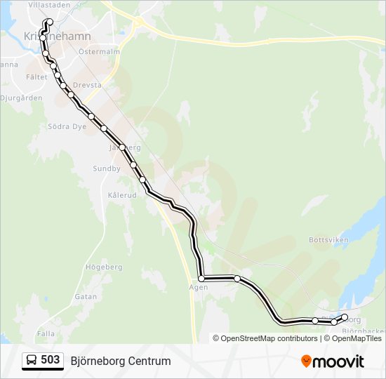 503 Route: Schedules, Stops & Maps - Björneborg Centrum (Updated)