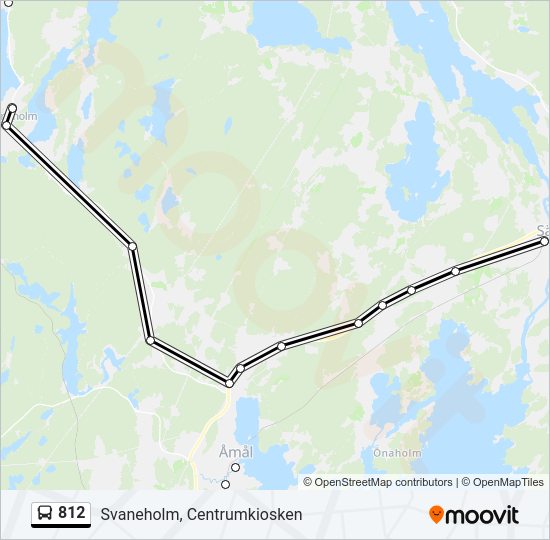 812 Route: Schedules, Stops & Maps - Svaneholm, Centrumkiosken (Updated)