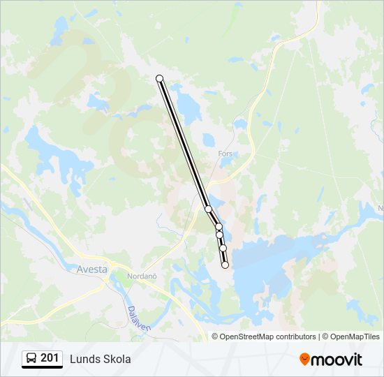 201 Route: Schedules, Stops & Maps - Lunds Skola (Updated)