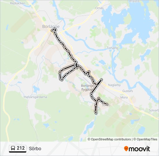 212 Rutt: Tidtabeller, Hållplatser & Kartor - Sörbo (Uppdaterat)