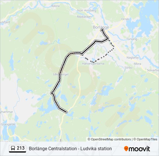 213 Route: Schedules, Stops & Maps - Grangärdevägen Rv 50 Vändplan ...