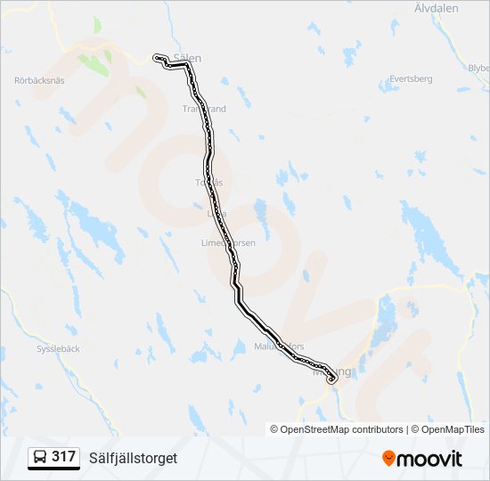 317 Route: Schedules, Stops & Maps - Sälfjällstorget (Updated)