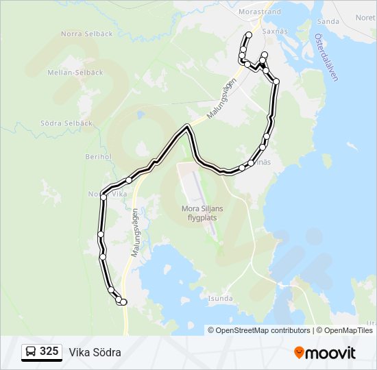 325 Route: Schedules, Stops & Maps - Vika Södra (Updated)