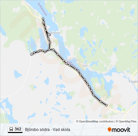 362 Route: Schedules, Stops & Maps - Söderbärke Busstn (Updated)
