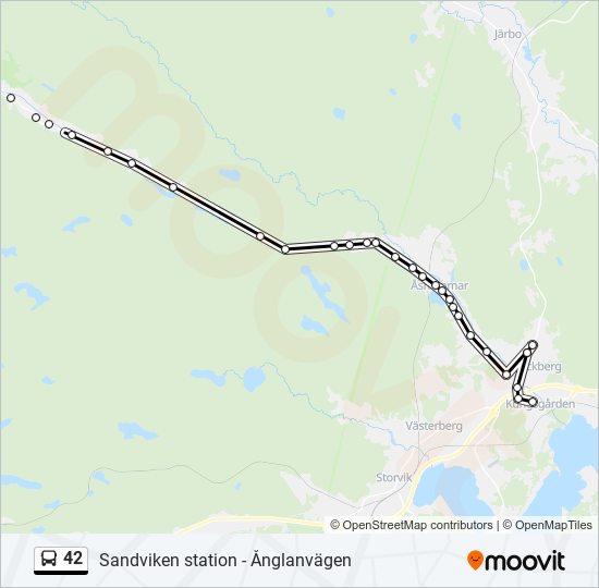 42 Route: Schedules, Stops & Maps - Kungsgården Klockargården (Updated)