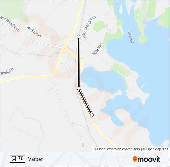 70 Route: Schedules, Stops & Maps - Varpen (Updated)