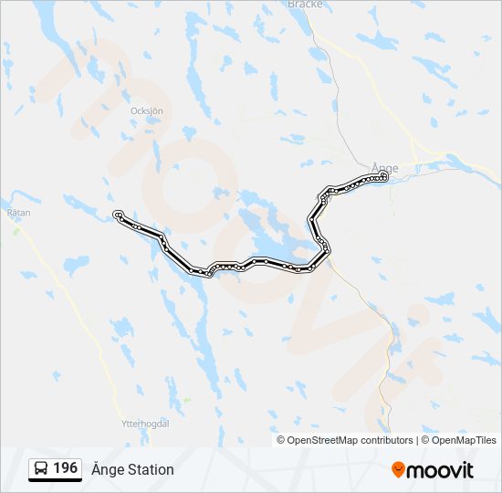 196 Rutt: Tidtabeller, Hållplatser & Kartor - Ånge Station (Uppdaterat)
