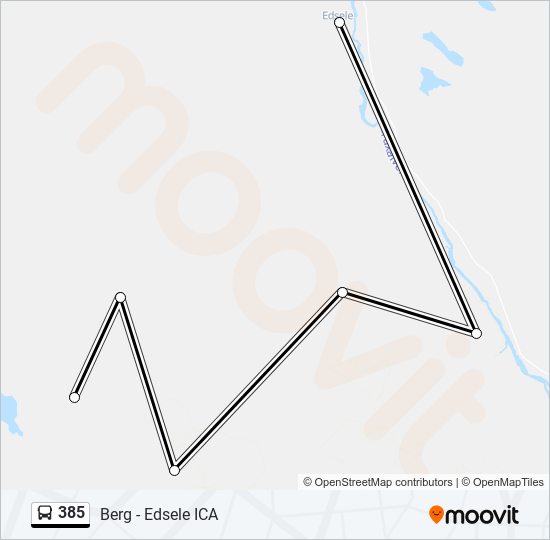 385 Rutt: Tidtabeller, Hållplatser & Kartor - Berg (Uppdaterat)