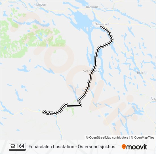 164 Route: Schedules, Stops & Maps - Hede Härjedalen (Updated)